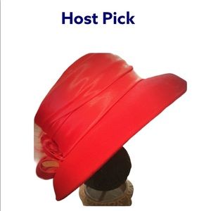 Accessories | New Red Hat With Red Ribbon | Poshmark